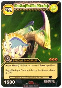 Dinosaur King Parasaurolophus Card